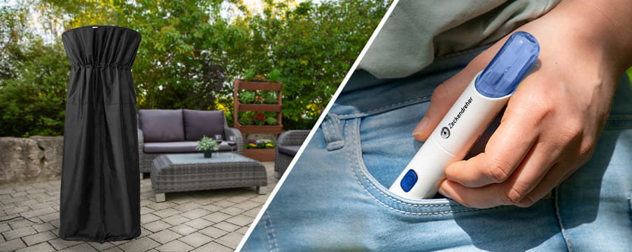 Kassettenmarkise "EXPERT", Elektrische Steuerung mit manuellem Volant